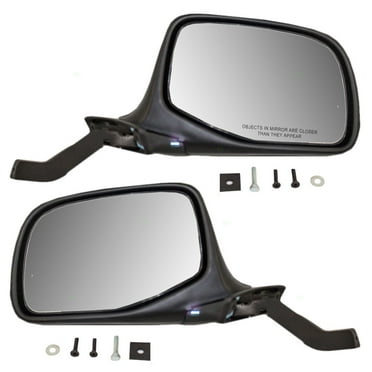 Pair Set Manual Side View Mirrors 5x8 Swing Lock with Plastic Housing ...