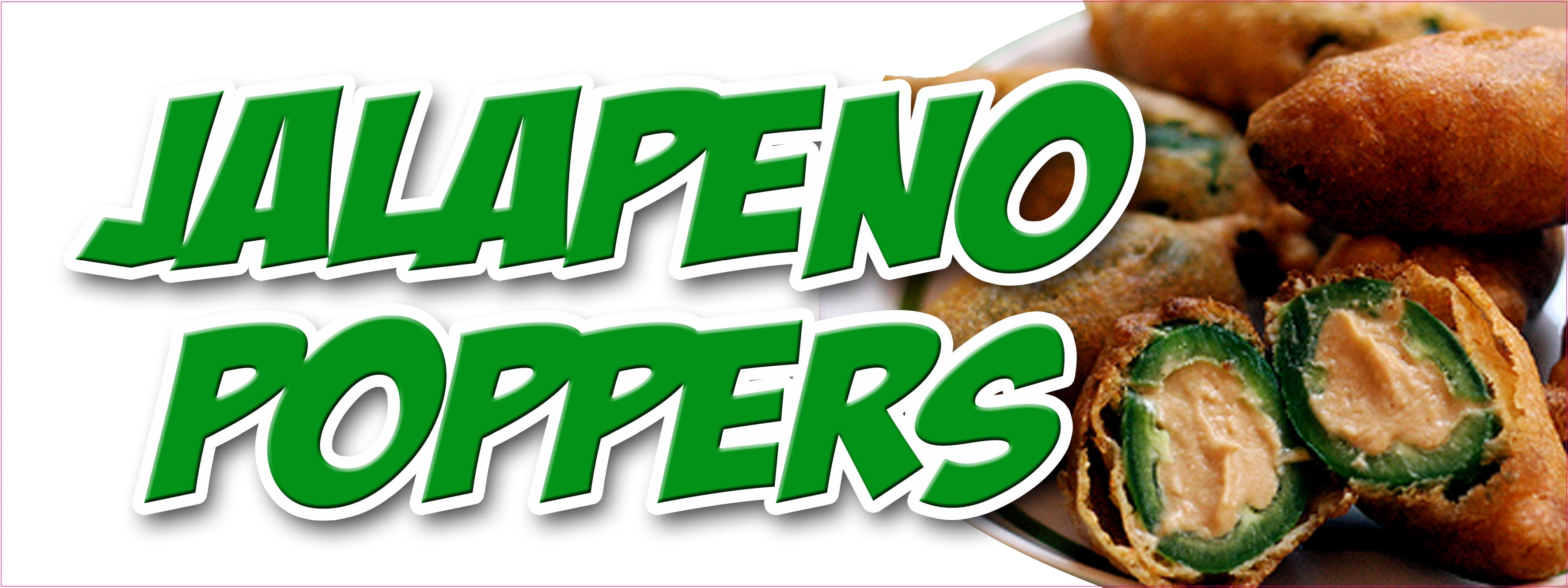 12" JALAPENO POPPERS DECAL sticker fresh hot stuffed deep fried spicy ...