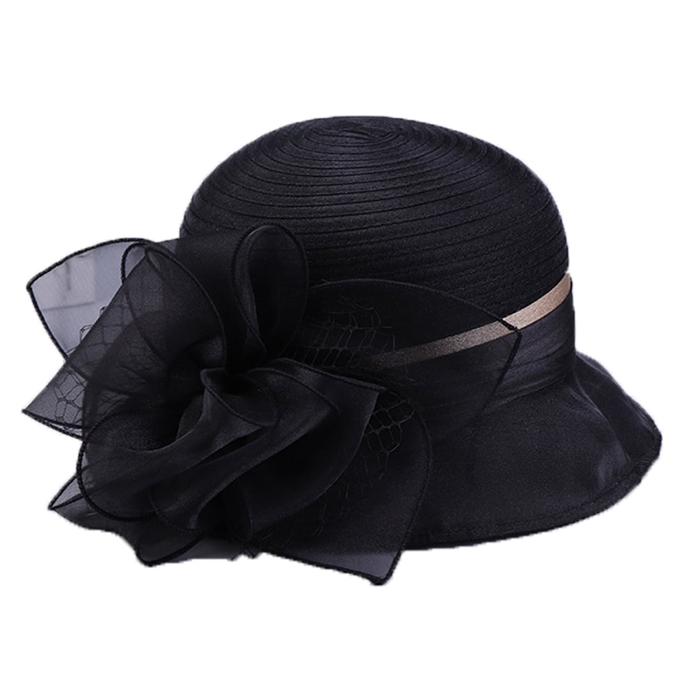 Click here for Hesignd Women Large Flower Tea Party Hat Church Co... prices