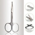 Fantadool Stainless Steel Nose Hair Scissors, Rounded Tips, Eyebrow and ...