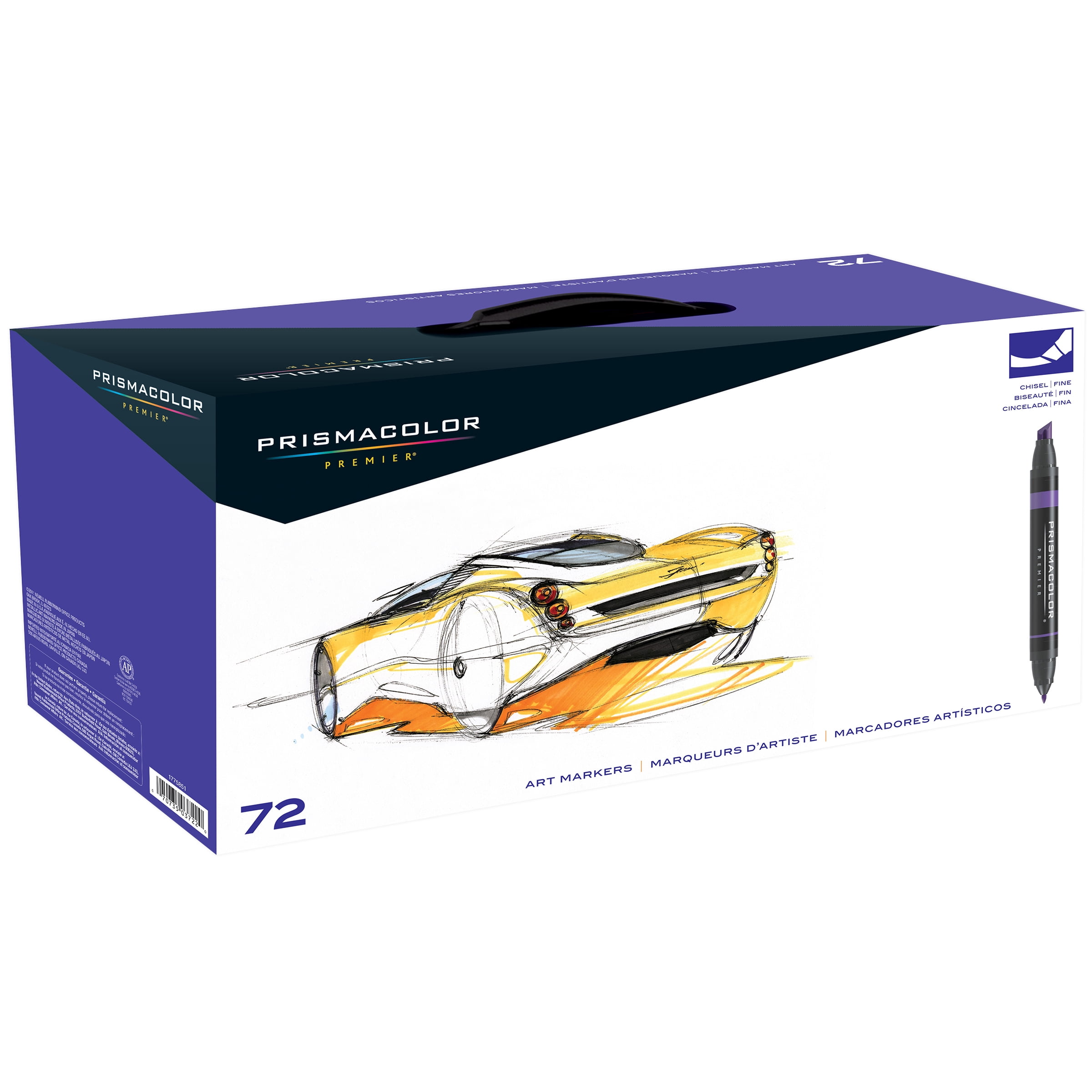 Prismacolor Premier Double-Ended Art Markers, Fine and Chisel Tip ...