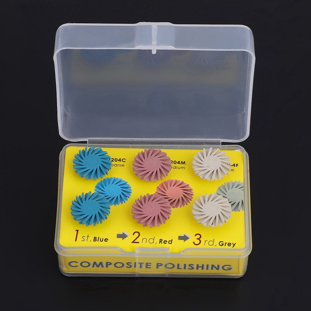 Disco de pulido dental, 6pcs / set 3 colores Mezclado Kit de disco de ...