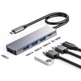 4 in 1 USB Hub USB Adapter Type C to 4 USB3.0 Splitter For Keyboard ...