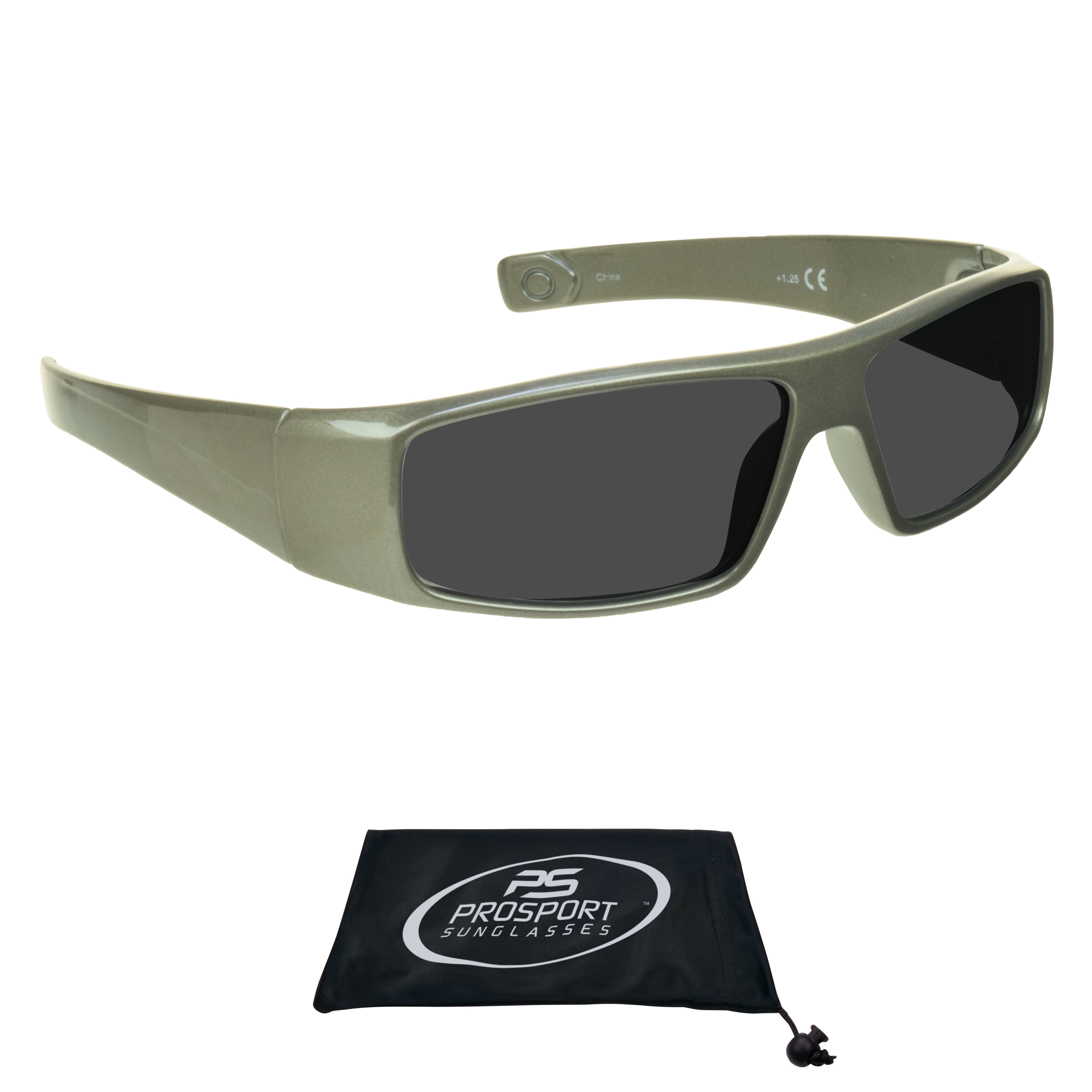 proSPORT Reading Sunglass Sun Reader Square Wide Gray Men Women NOT ...