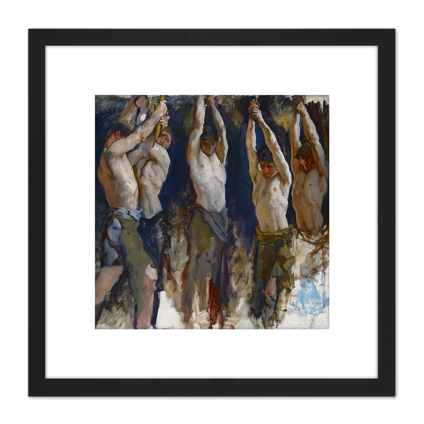 Abbey Figure Study Spirit Vulcan Painting 8X8 Inch Square Wooden Framed ...