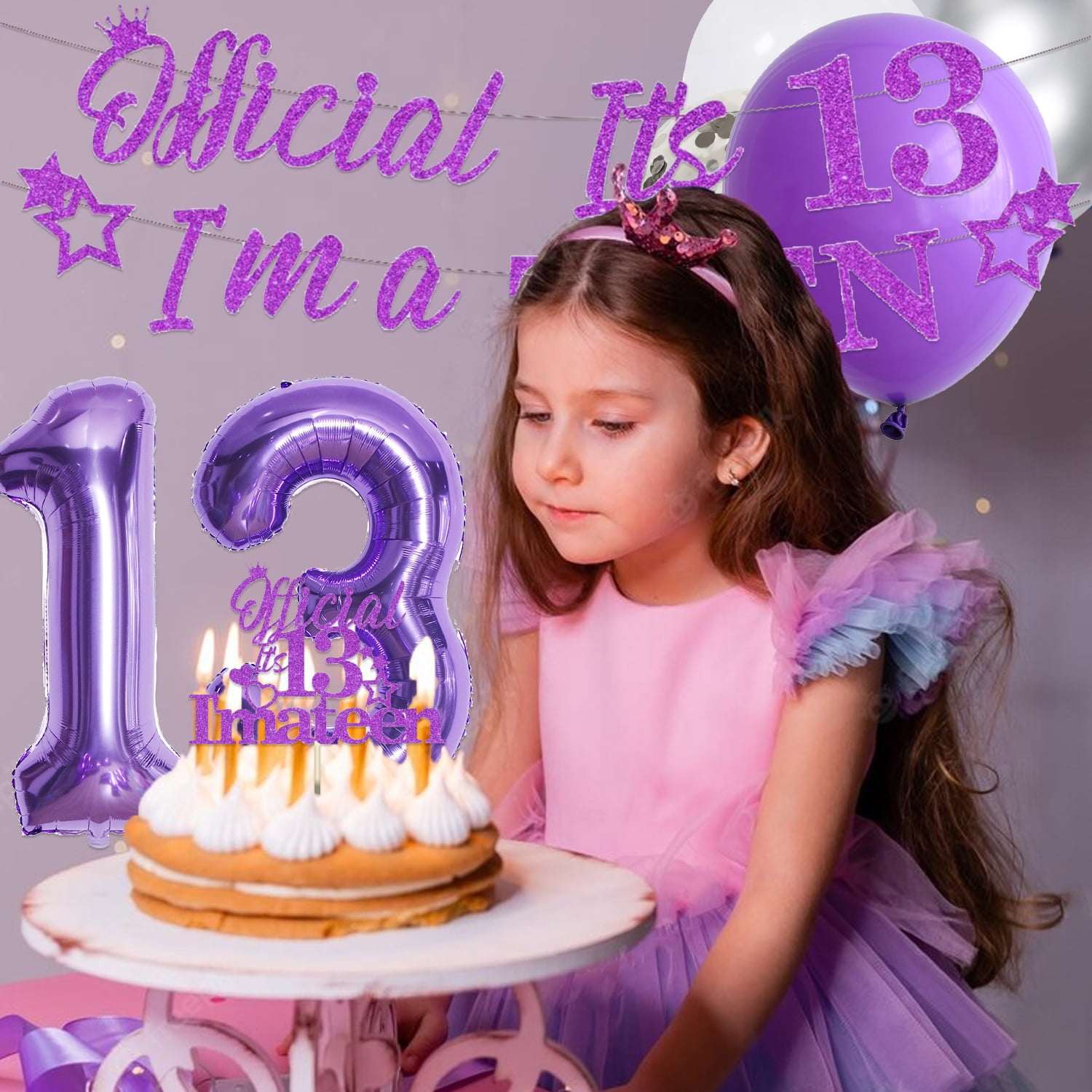 Birthday Cakes For Girls 13th Birthday Purple