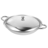 CintBllTer Extra Heavy Weight Aluminum Brazier with Pan Cover, 5 Quart ...