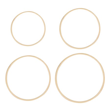 4Pcs Large Metal Hoops Metal Macrame Hoops Floral Craft s for Making ...