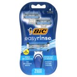 BIC EasyRinse Anti-Clogging Men's Disposable Razors, 4 Blades, 2 Count ...