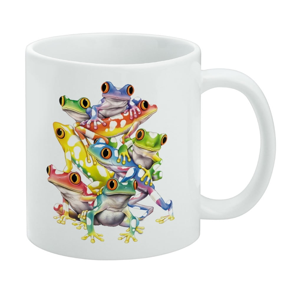 Tropical Rainforest Tree Frog Balancing Act White Mug - Walmart.com
