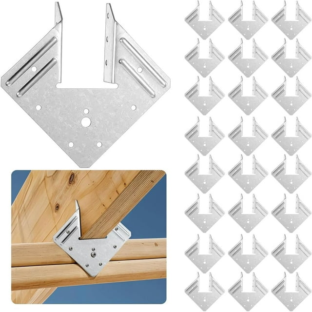 25 Pcs Hurricane Ties for Rafter,Hurricane Clips, Joist Hangers, Roof ...