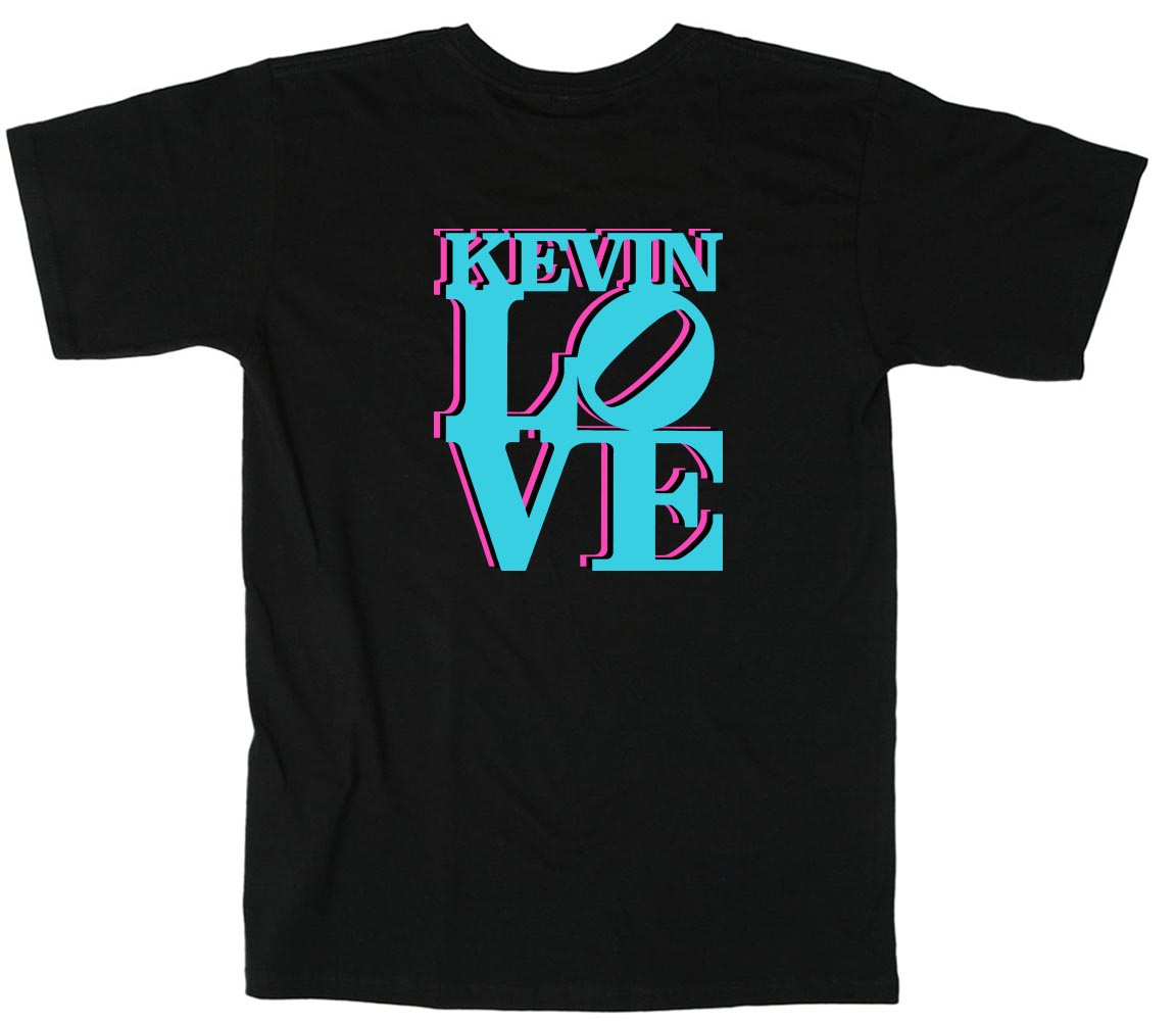 Black Kevin Love Sign Heat Vice City T-shirt - Walmart.com