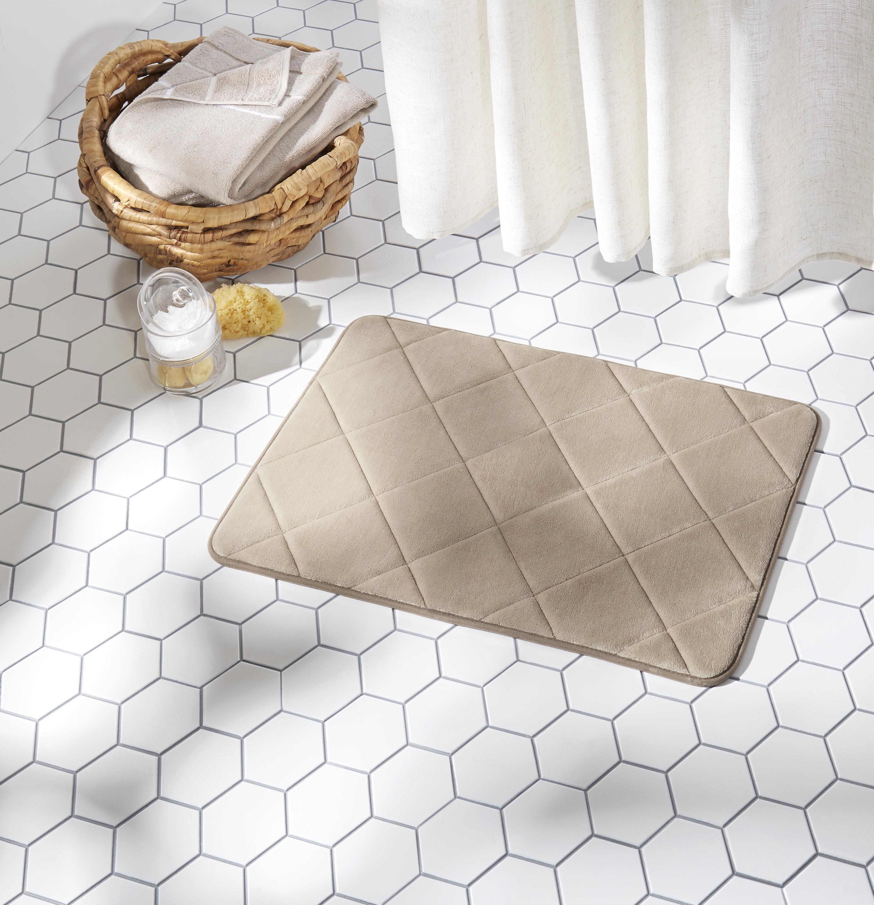 SoHome Soft Step Luxury Memory Foam Bath Mat, Super Absorbent Non Slip ...