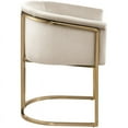 Meridian Furniture Tierra Cream Velvet Dining Chair - Walmart.com
