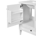 Demi Bonn 30 Inch Bathroom Vanity with Ceramic Sink - White, 3 drawers ...