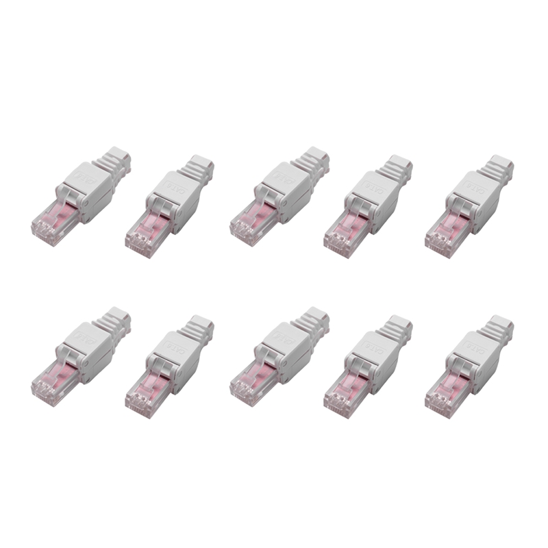 10 x Network Tool-Free RJ45 CAT6 LAN UTP Cable Plug Without Tools Cat5 ...