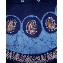 Rajasthan 72" Round Cotton Tablecloth, Washable and Colorful Block ...