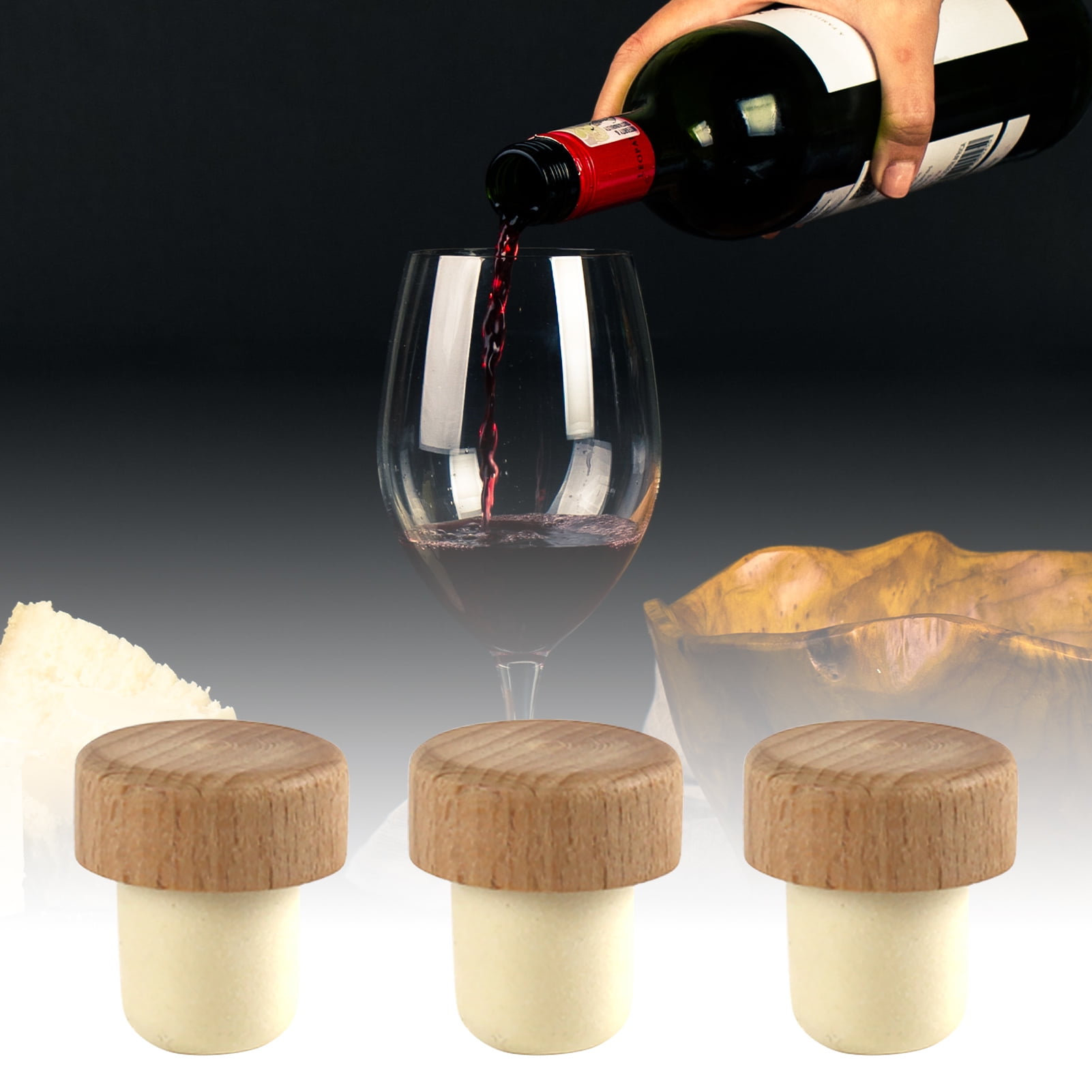 Travelwant 12Pcs Wine Bottle Corks T Shaped Cork Plugs for Wine Cork ...