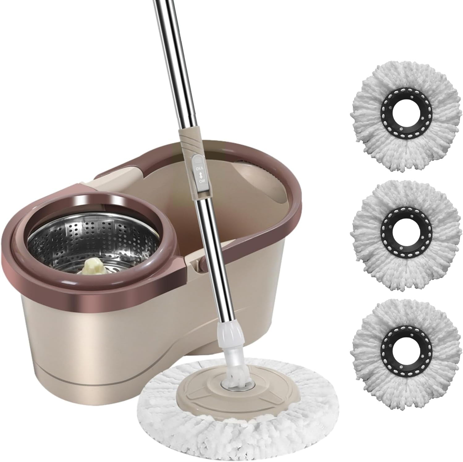 Floor SpinMops, Microfiber SpinMop, Mop and Bucket with Wringer, Bucket ...