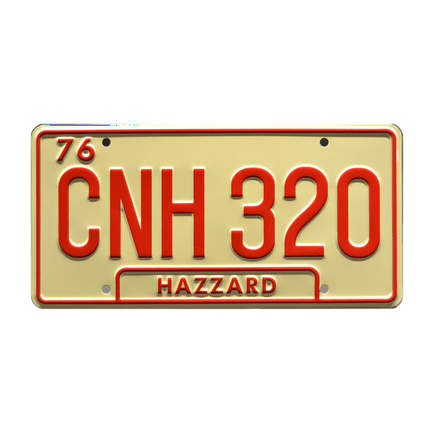 The Dukes of Hazzard | General Lee | Georgia CNH 320 | Metal Stamped ...