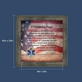 Prayer for the Paramedic Framed Poem, First Responders Gift, EMS, EMT ...