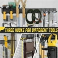 64'' Garage Tool Organizer Wall Mount, 18 PCS Adjustable Garden Tool ...