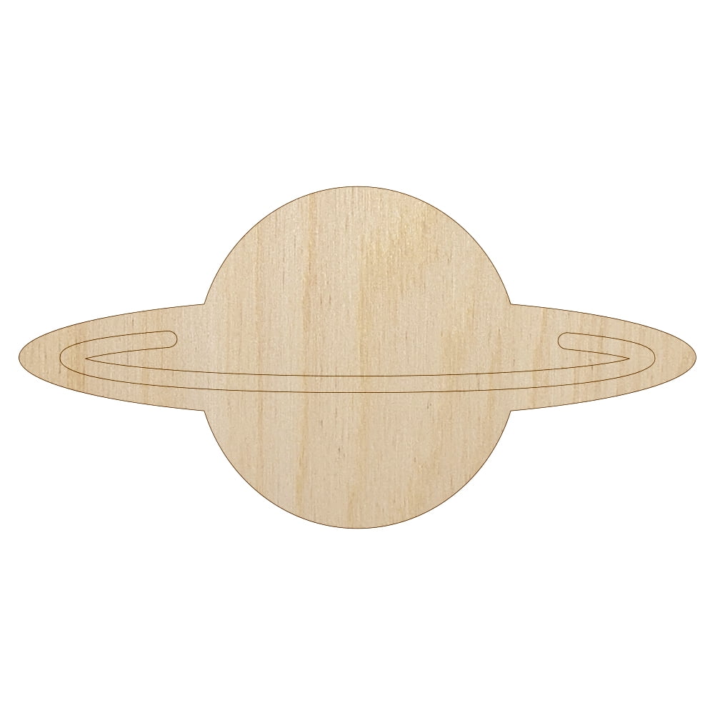 Saturn Planet Symbol Wood Shape Unfinished Piece Cutout Craft DIY ...