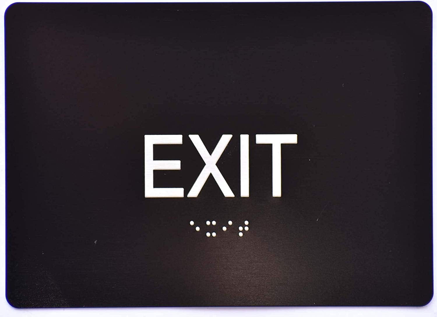 EXIT Sign Black (Aluminium, Black/Silver,Size 5x7) The Sensation line ...