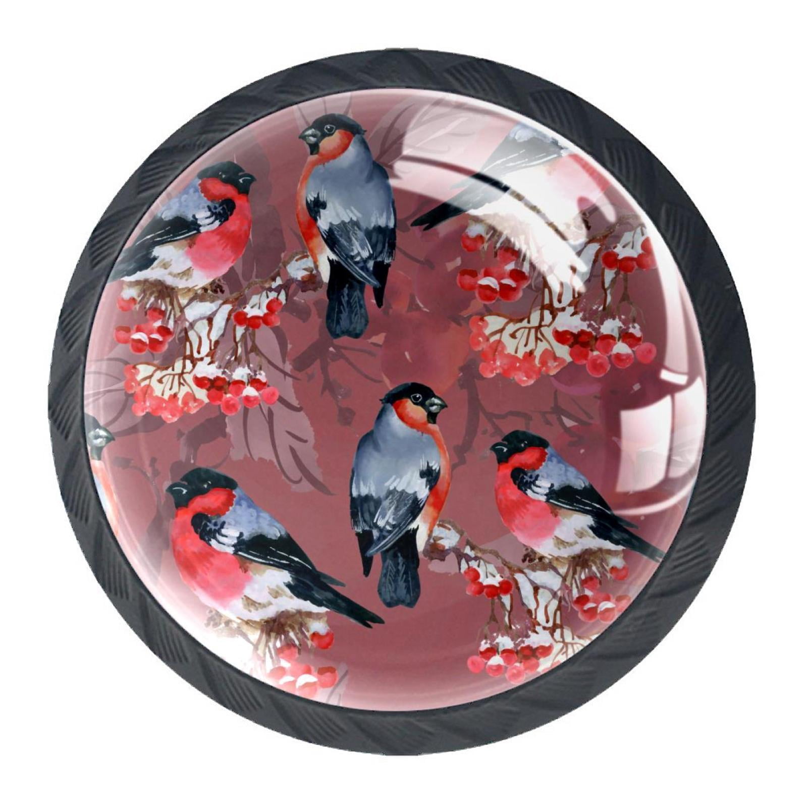 4 Pcs Beautiful Birds Knobs for Kitchen Cabinet Cupboard Dresser ...