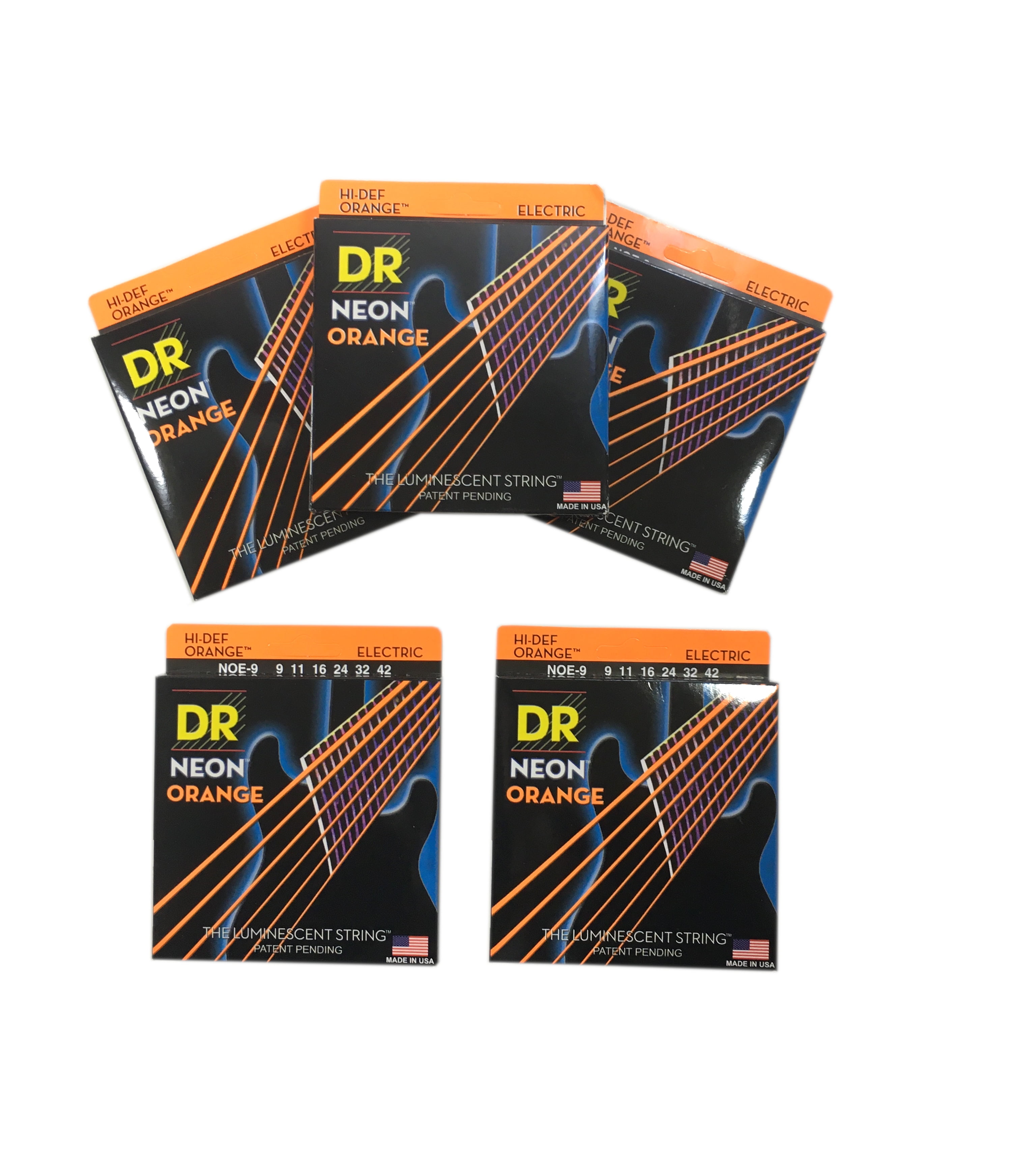Neon Electric Guitar Strings