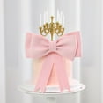 Large Bow Cake Topper: Decorative Ribbon Foam Dessert Decoration for ...