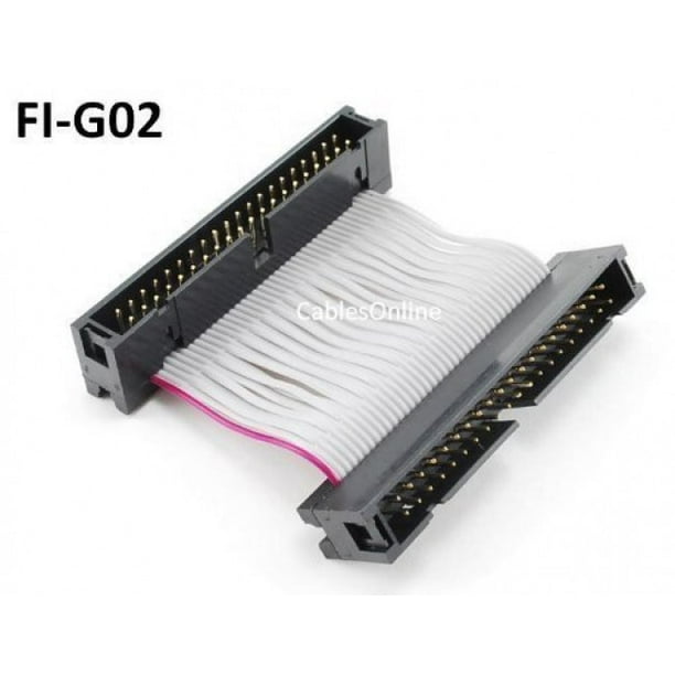 CablesOnline 2 inch 40-Pin IDE Male to Male Gender Changer Ribbon Cable ...