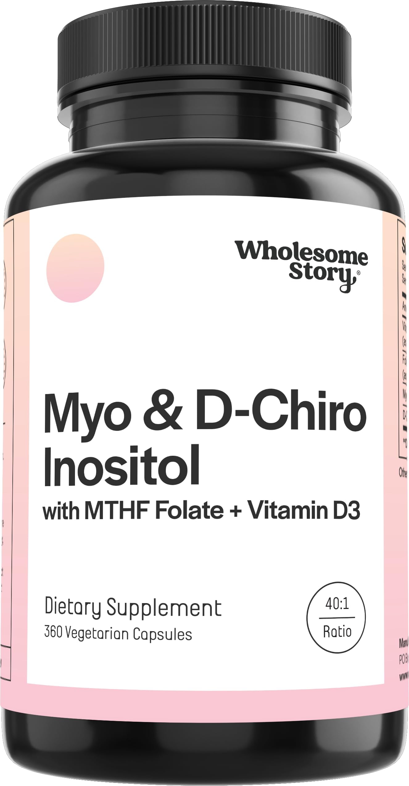 Suplemento Wholesome Story con mioinositol y D-Chiro inositol | Walmart ...