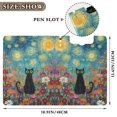 Wobogo Wildflower Cat Decor A4 Foldable Clipboard with Dual Metal Clips ...