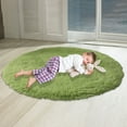Feledorashia Plush Round Area Rugs Durable Soft Cozy Floor Mat Bedroom ...