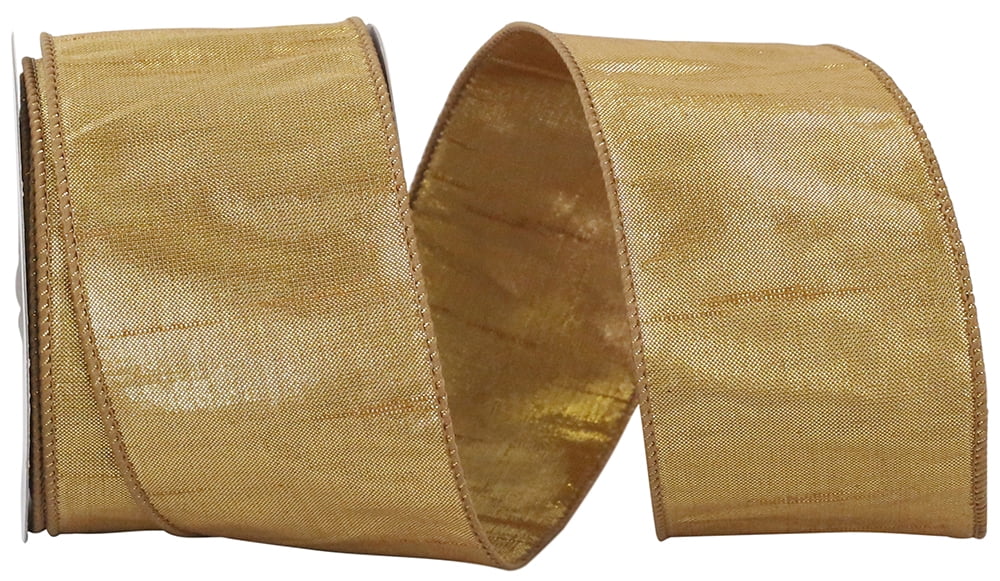 Reliant Ribbon - 93495W-928-40F, Dupione Lame Metallic Wired Edge ...