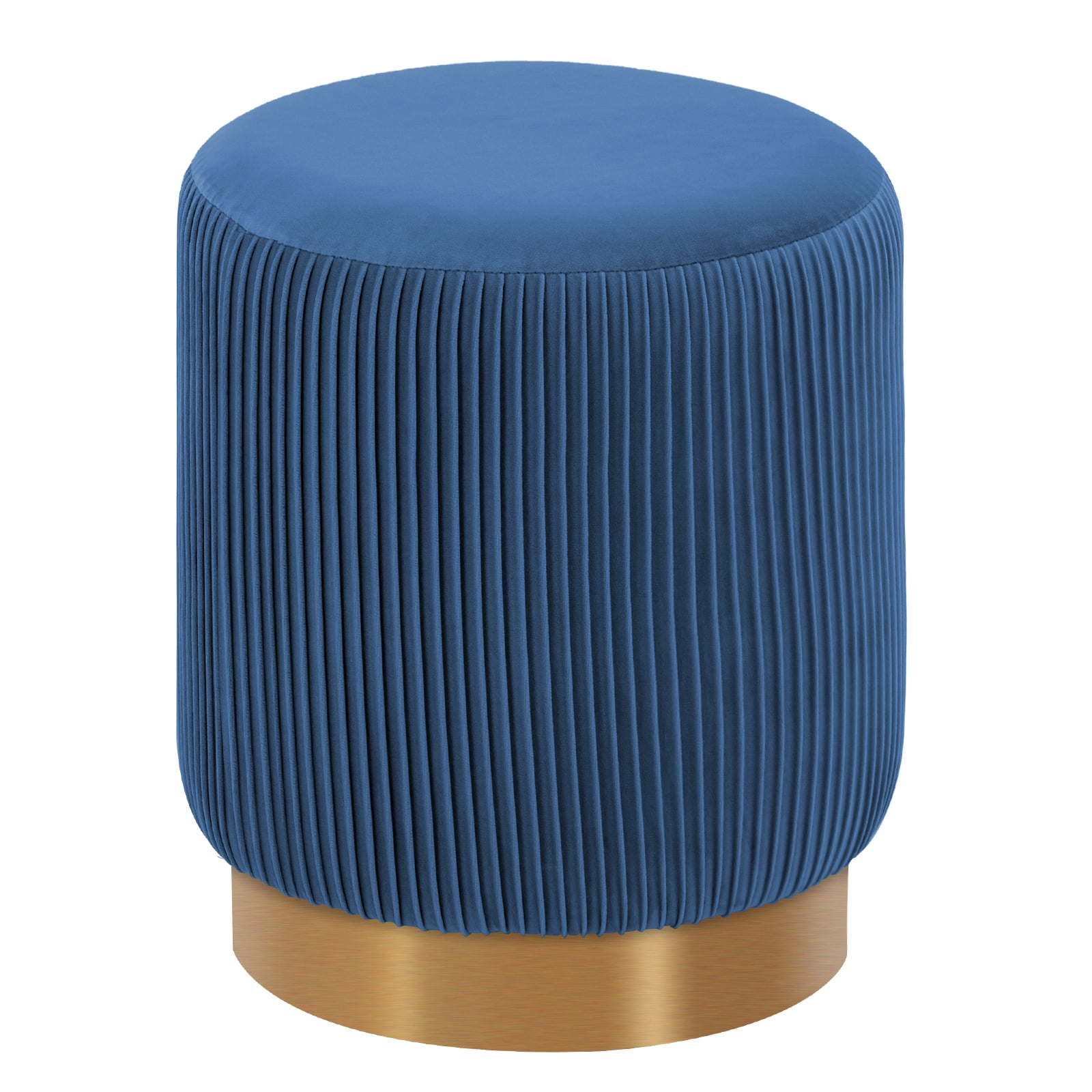 Duhome Modern Round Ottoman Footstool Velvet Vanity Stool Furry Stool ...