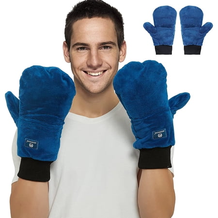 Microwavable Heated Mittens,Reusable Hot/Cold Hand Therapy Gloves,Heat ...