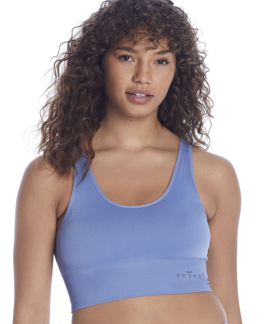 REVEAL Slate Blue Seamless Double Scoop Wirefree Bralette, US Large ...