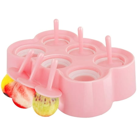 "Ice Pop Molds, [Cavity of 6] Premium Silicone Popsicle Makers Ice Pop ...