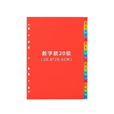 Enday Binder Dividers with Tabs for 3 Ring Binder, Quality School and ...