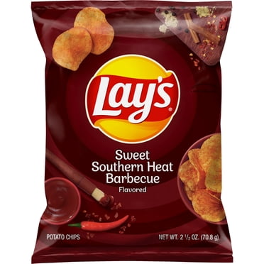 Lay,S Sweet Southern Heat Barbecue Flavored Potato Chips, 7.75 Oz ...