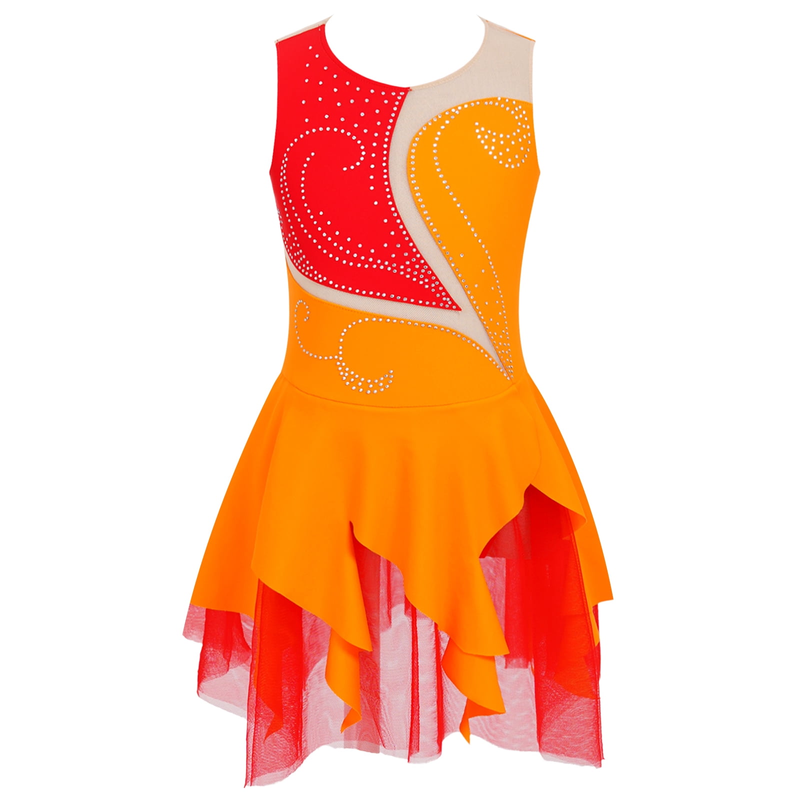 Click here for Linjinx Girls Sleeveless Figure Ice Skating Dress... prices