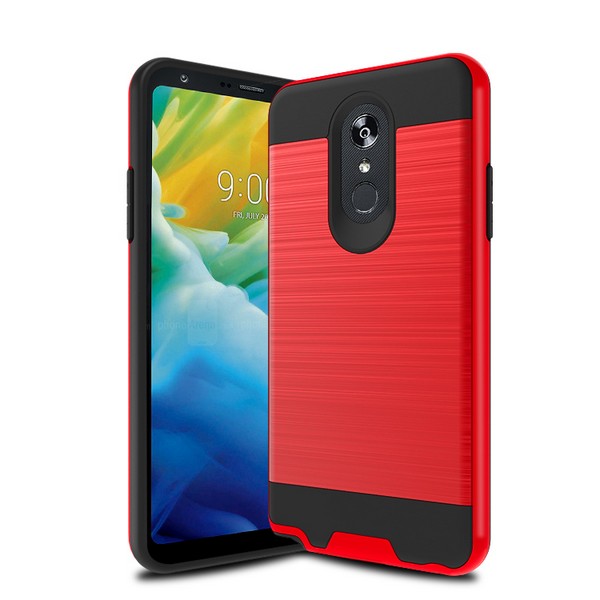 LG Stylo 5 Case, 2-Piece Style Hybrid Shockproof Hard Case Cover with ...