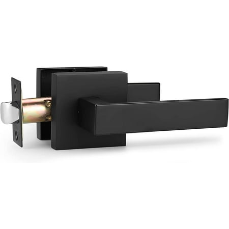 Probrico Square Interior Door Lever Door Knob Door Handle Lock Half ...