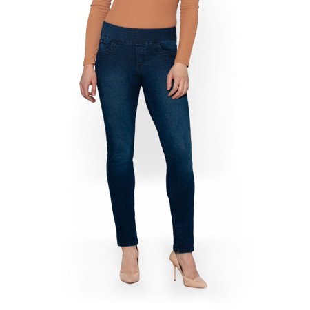 Bluberry Women's Straight Leg Rinse denim - Walmart.ca
