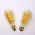(2-Pk) Feit Electric Edison Style Antique Filament LED Light Bulb ST19 ...