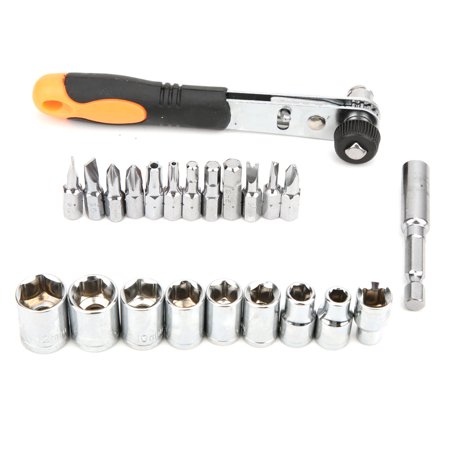 Ratchet Screwdriver Set Screwdriver Bits Socket 24Pcs Ratchet ...