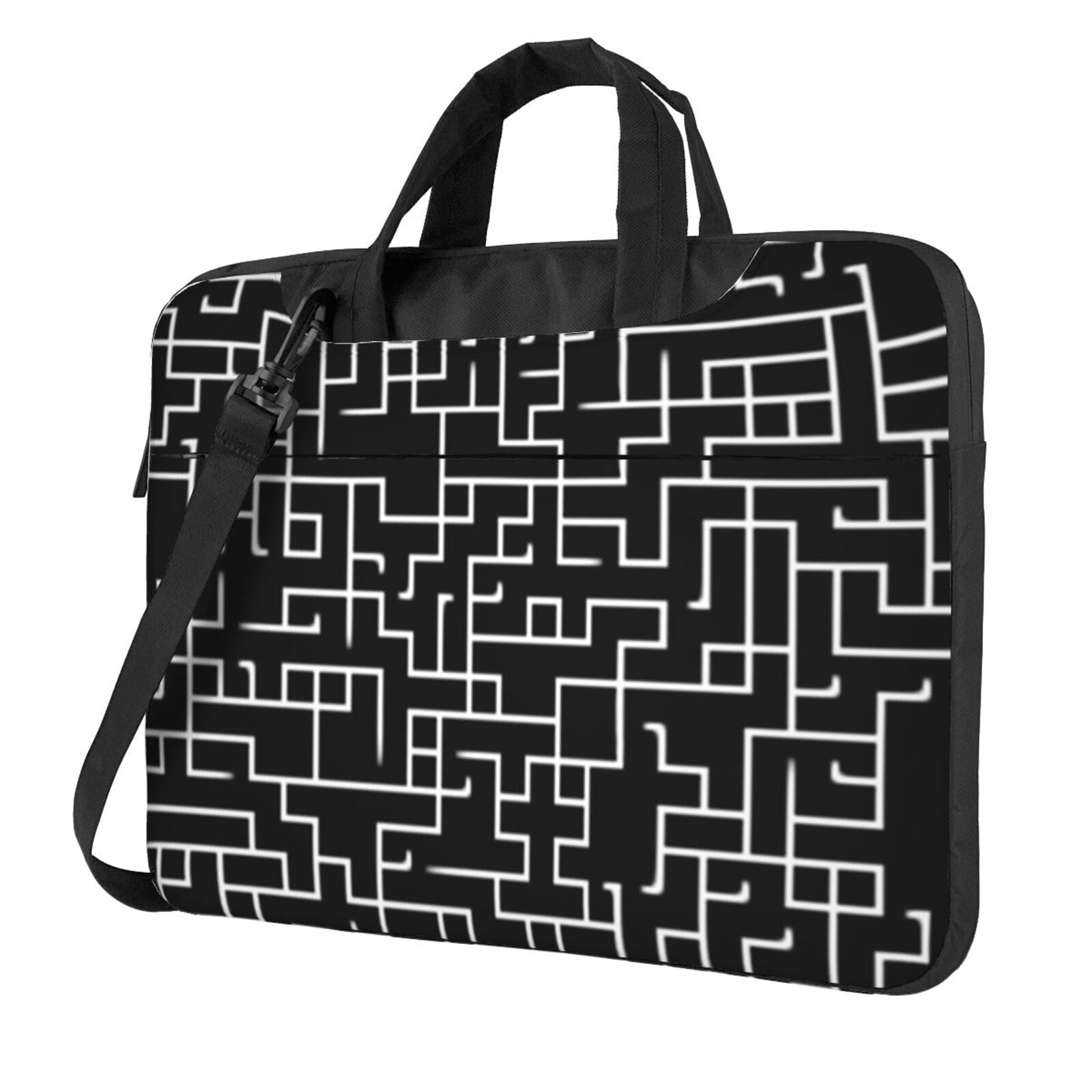Black Labyrinth Laptop Bag, 13 inch Laptop or Tablet, Business Casual ...