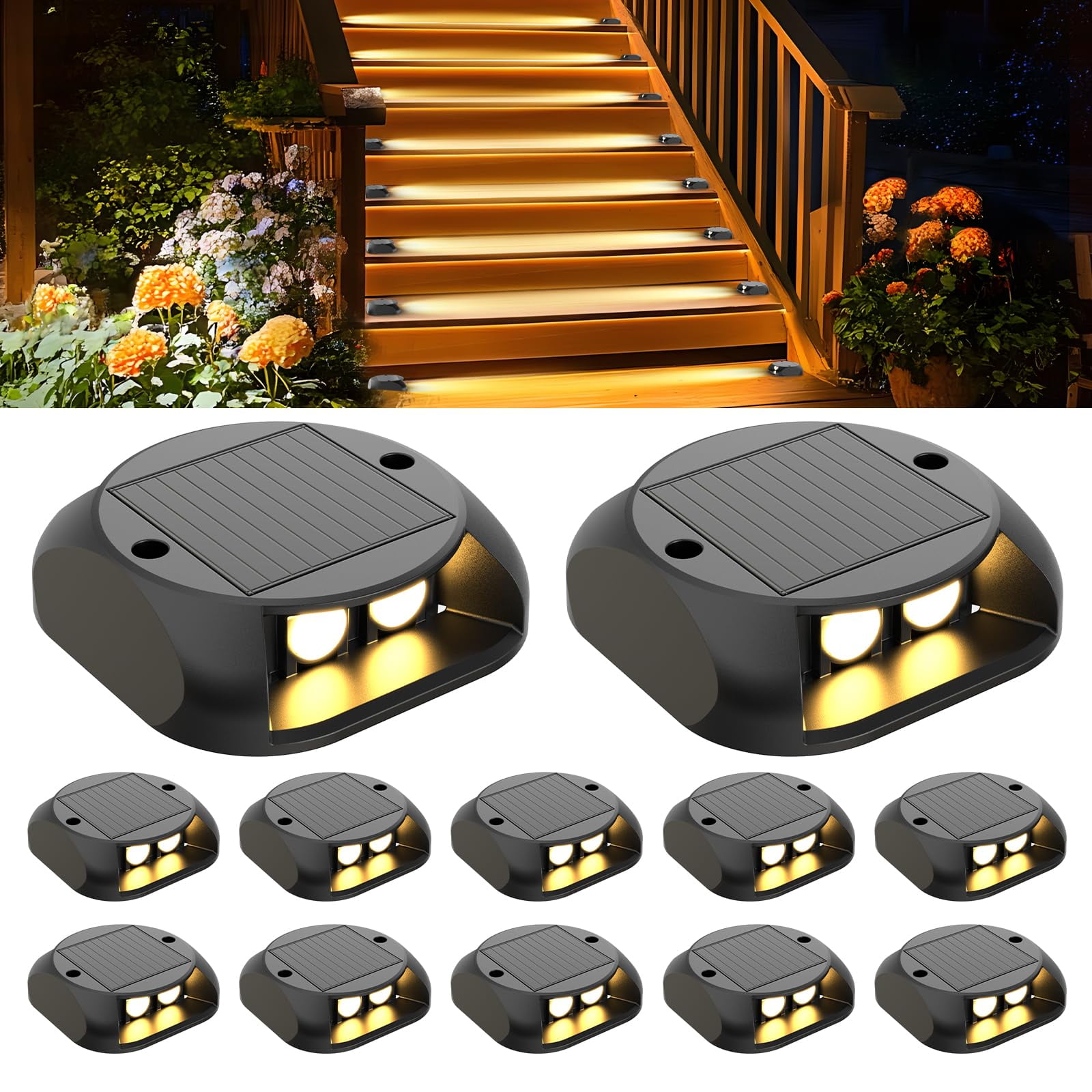 Click here for Quntis 12-Pack Solar Lights Outdoor  Ip65 Waterpro... prices